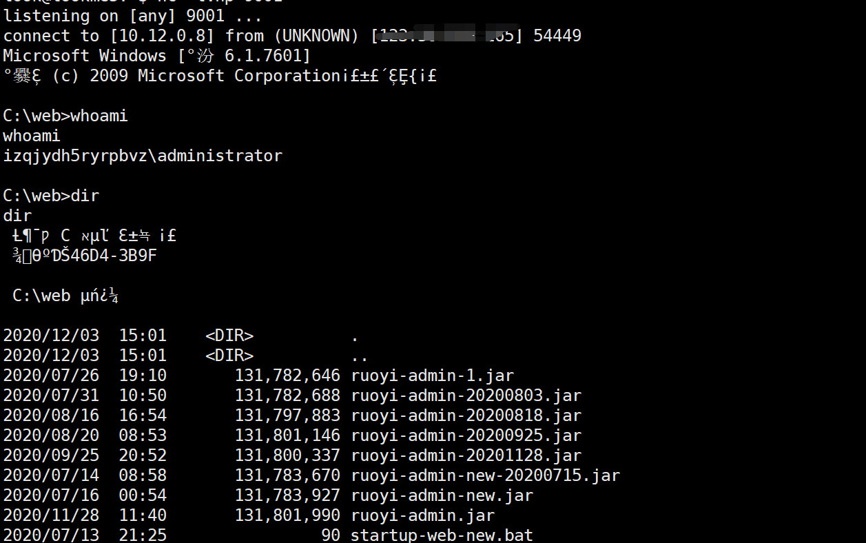 记一次若依cms后台getshell